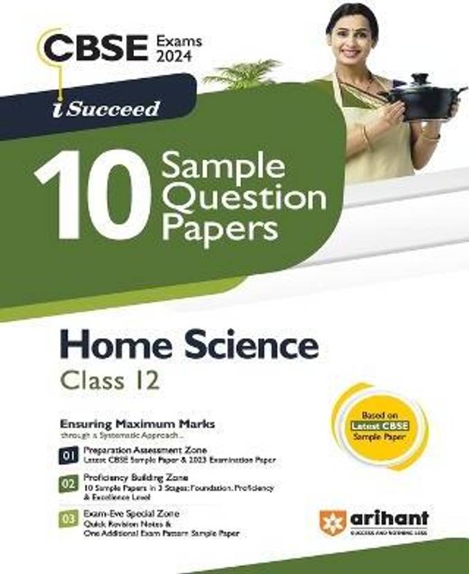 Arihant CBSE Sample Question Paper Class 12 Home Science Book for 2024 ...