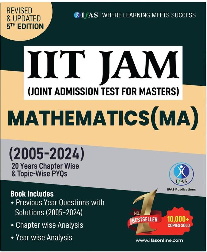 IIT JAM Mathematics PYQ Book-Previous Year Solved Papers - 2025 | Topic ...