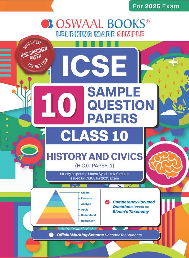 Oswaal Icse | 10 Sample Question Papers | Class 10 | History & Civics ...