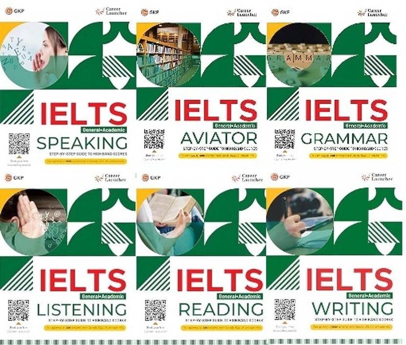 GKP IELTS 2025 Academic+ General Test Preparation Set of 6 Books by ...