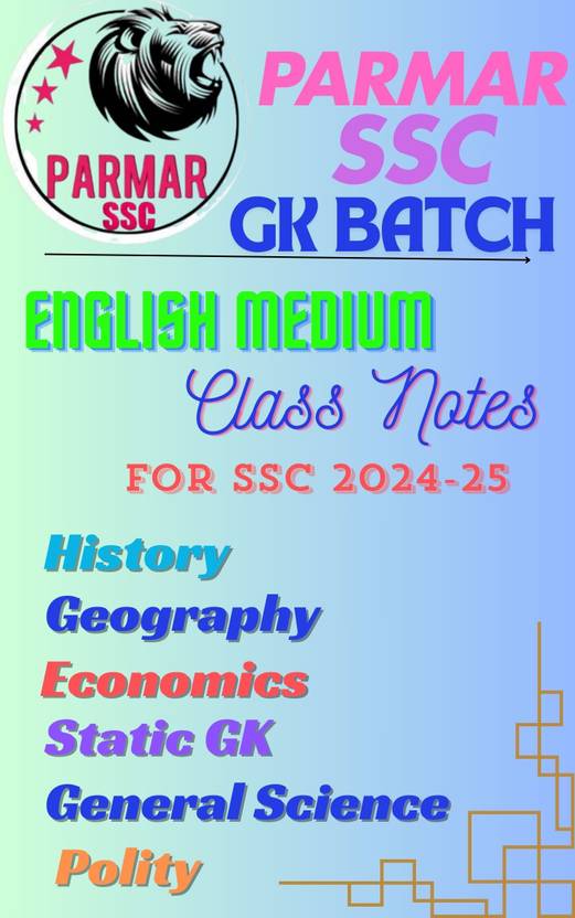Parmar SSC Class Notes for Polity, Static GK, History, Geography ...