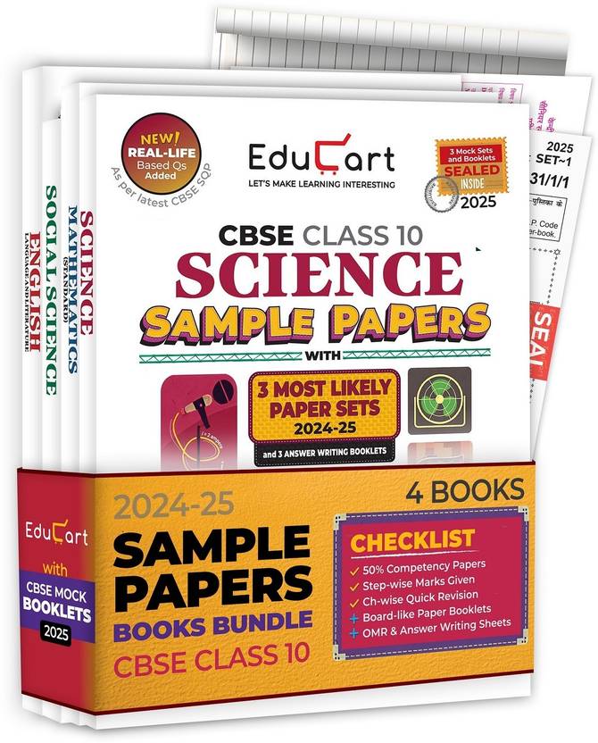 Educart CBSE Sample Paper Class 10 2024-25 - Science, Mathematics ... Educart CBSE Sample Paper Class 10 2024-25 - Science, Mathematics ...