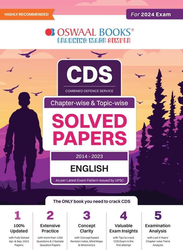 Oswaal CDS Question Bank | Previous Years Solved Question Papers Chapter-Wise & Topic-Wise ...