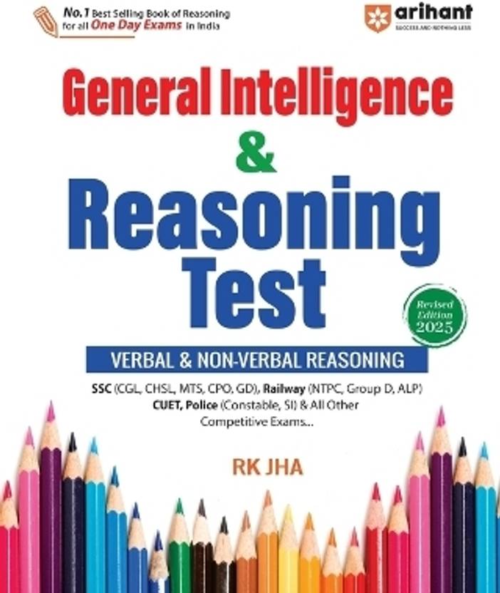 Arihant General Intelligence & Reasoning Test Book 2025 Verbal & Non ...