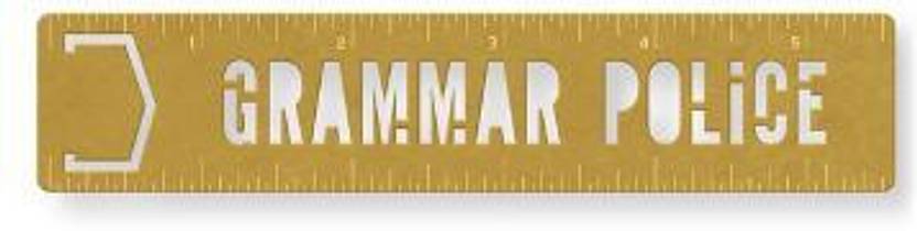 Grammar Police Metal Bookmark Stencil: Buy Grammar Police Metal ...
