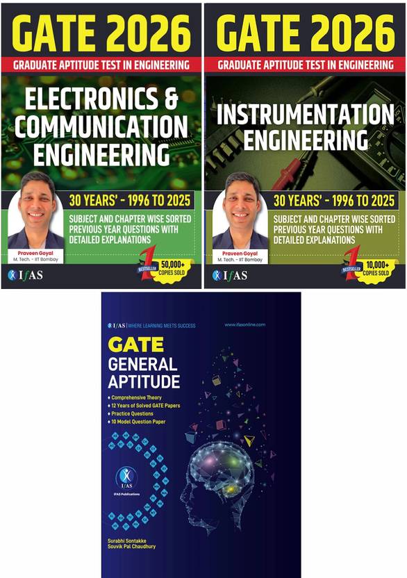 GATE Electronics And Communication Engineering ECE PYQ Book - GATE Instrumentation Engineering ...