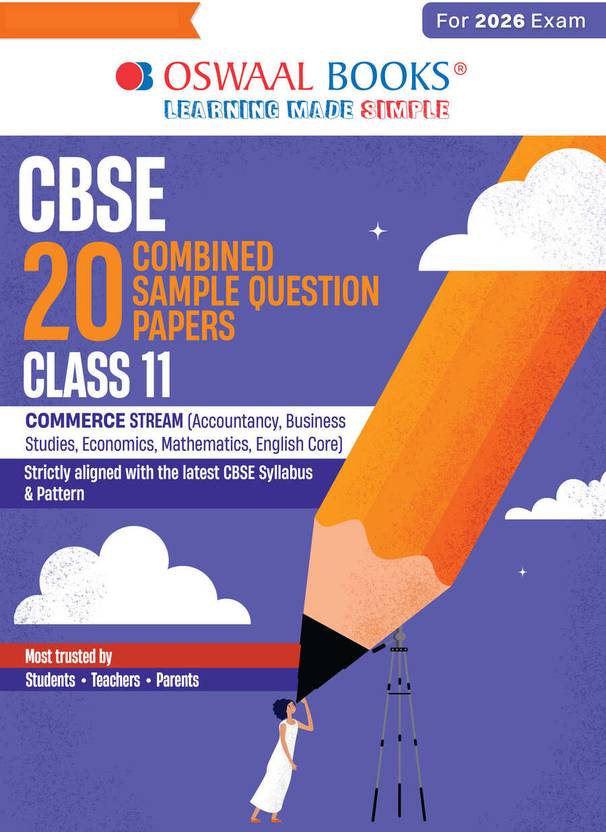 Oswaal CBSE 20 Combined Sample Question Papers class-11 Commerce stream ...