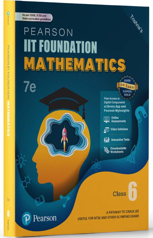 Pearson IIT Foundation'25 Mathematics Class 6 | For JEE, NTSE & Olympiad Exams | As per CBSE ...