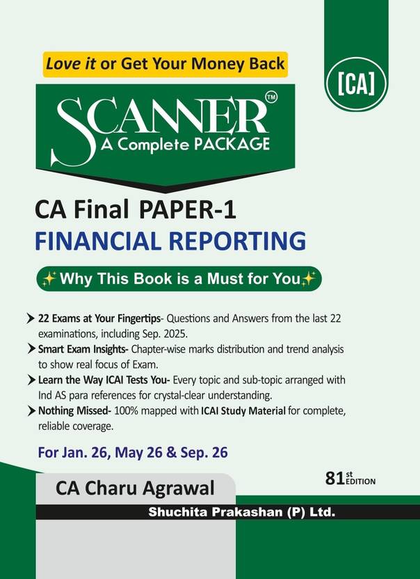 Scanner CA Final | Paper-1: Financial Reporting |For Jan. 26, May 26 ...