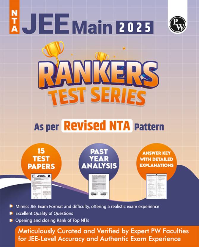 Pw 15 Jee Main Rankers Test Series 2025 as Per Revised Nta Pattern: Buy ...