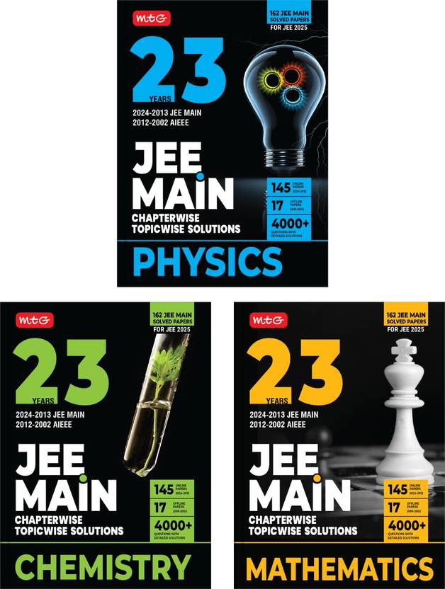 MTG 23 Years JEE MAIN Chapterwise Topicwise (2024-2002) Previous Years ...