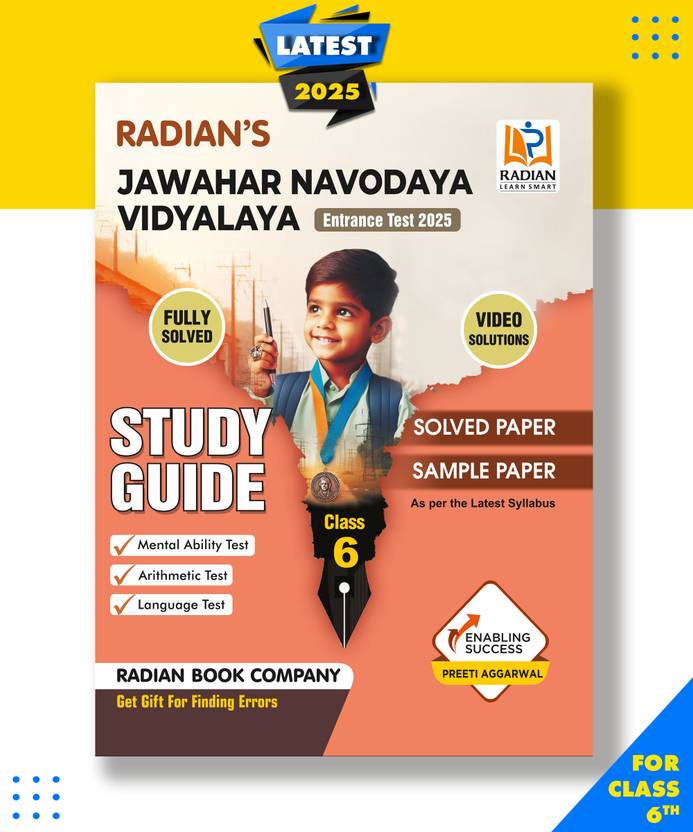 Jawahar Navodaya Vidyalaya - Study Guide: Buy Jawahar Navodaya ...