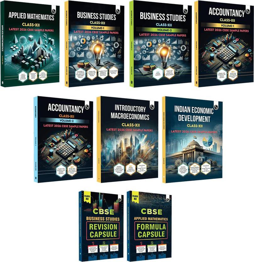 PW CBSE Class 12 Commerce Books with Revision Books Combo Set of 9 ...