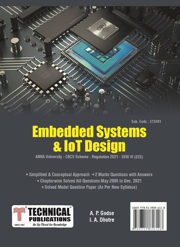 Embedded Systems and IOT Design for BE Anna University R21 CBCS (VI ...