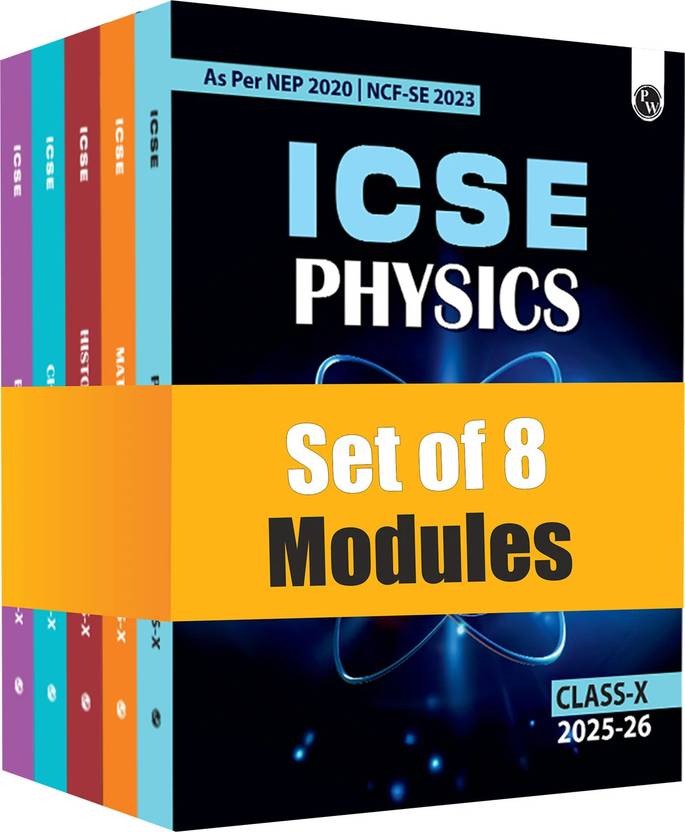 Pw Icse Class 10 Combo Set of 8 Books for 2025 Exams: Buy Pw Icse Class ...