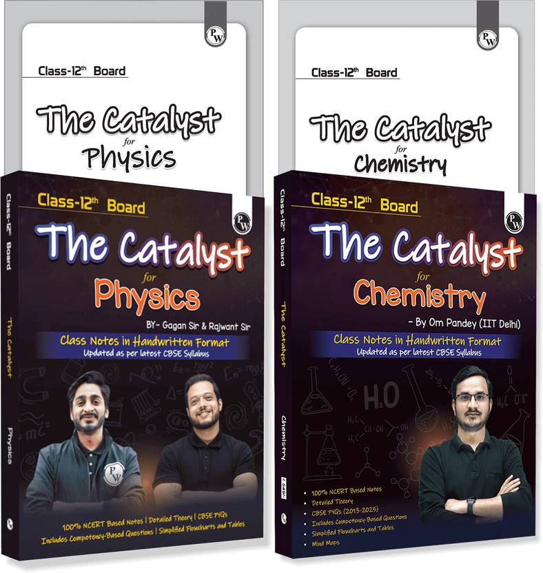 PW Class 12 Board The Catalyst For Chemistry & Physics Combo Practice Qs Booklet Paperback ...