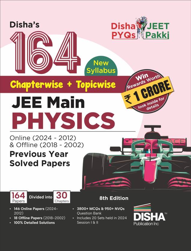 Disha's 164 New Syllabus Chapter-wise + Topic-wise JEE Main Physics ...