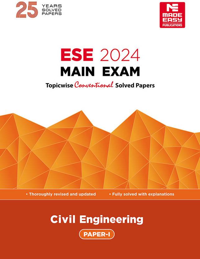 ESE 2024 Mains Examination Civil Engineering Conventional Paper I: Buy ESE 2024 Mains ...