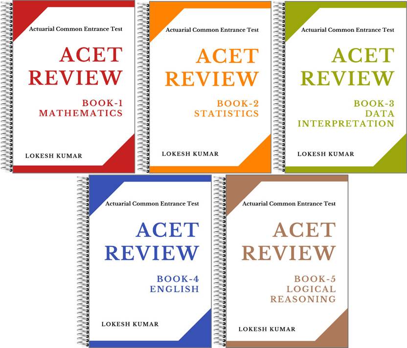 ACET Study Material | Actuarial Common Entrance Test | (Book-1 to 5 ...