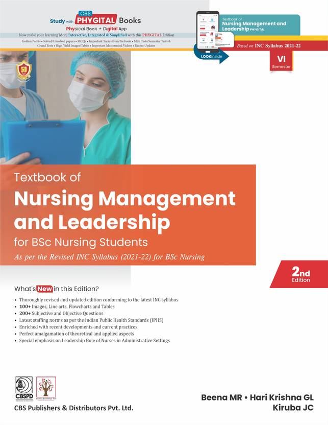 Textbook of Nursing Management And Leadership For Bsc Nursing Students ...
