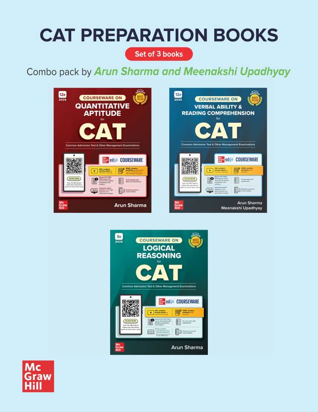 CAT 2026 book combo by Arun Sharma (Set of 3) - Quantitative Aptitude ...