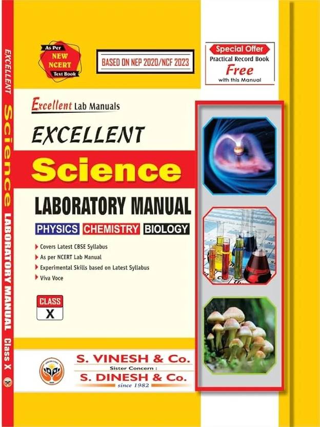 EXCELLENT SCIENCE LABORATORY MANUAL CLASS 10 – Physics, Chemistry, Biology | Ncert based 2025 ...