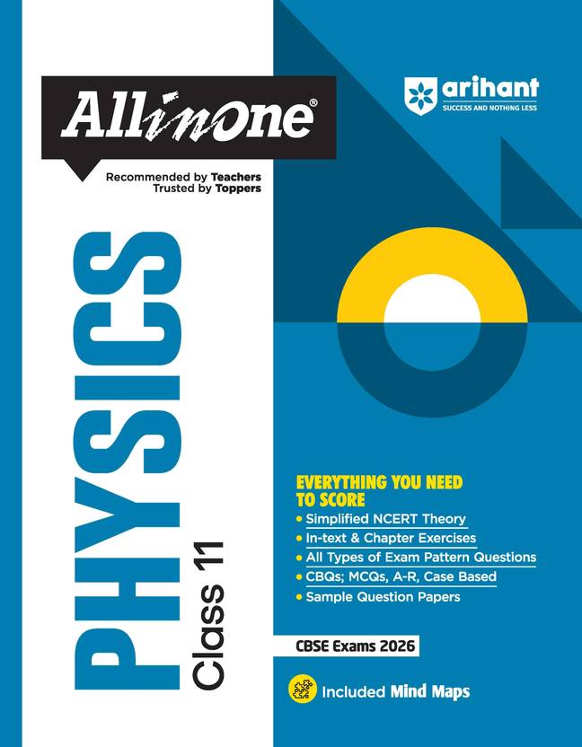 Arihant All in One Physics Class 11 for CBSE Exams 2025-26 as per ...