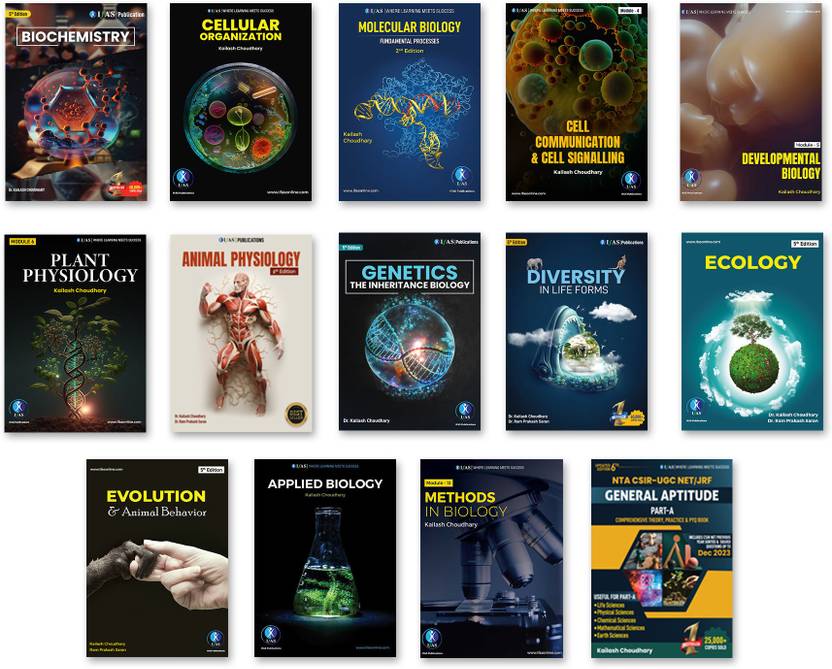 CSIR NET Life Science Books Complete Theory Notes - (14 Book Set ...