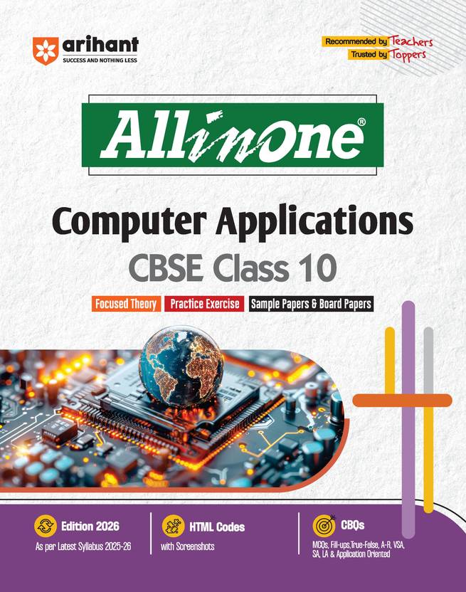 Arihant All in One Computer Applications Class 10 for CBSE Exams 2025 ...