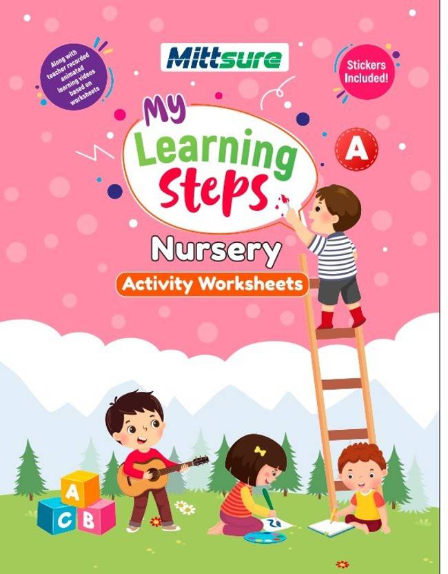 My Learning Steps Nursery Activity Worksheets (A) with Stickers and ...