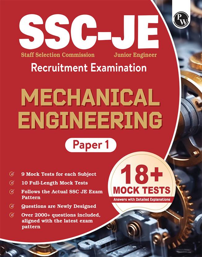 PW SSC JE Mechanical Engineering (Paper I) Subjectwise 18+ Mock Tests ...