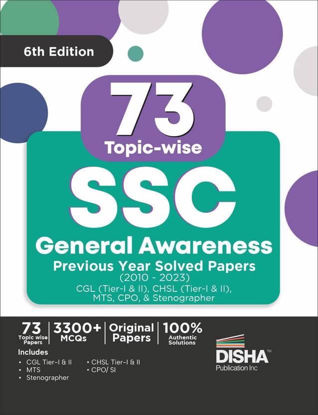 70 Ssc General Awareness Previous Year Topic-Wise Solved Papers (2010 ...