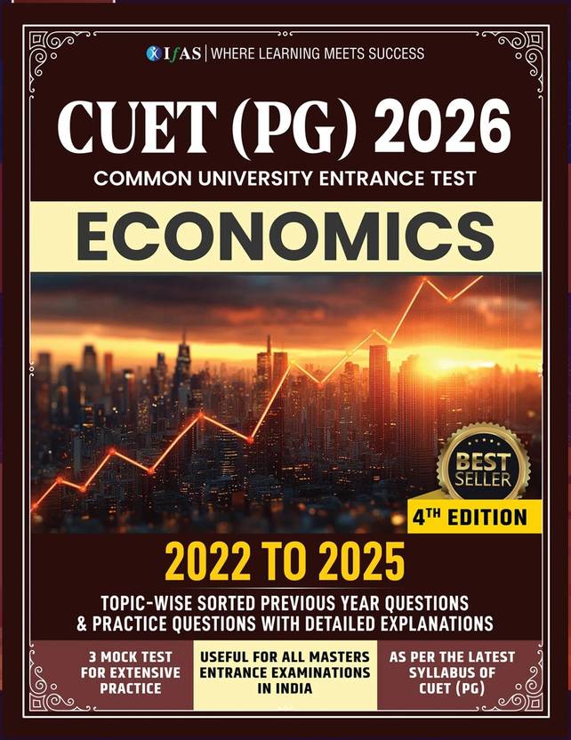 CUET PG Economics PYQ Book - 2026 | Previous Year Question Papers (2022 ...