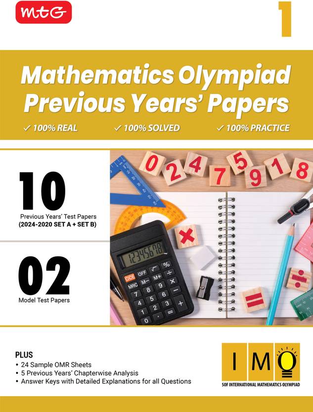 MTG Class-1 IMO Olympiad 10 Previous Years Papers Mathematics (2024 ...