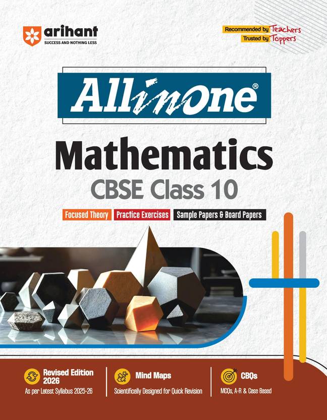 Arihant All in One Mathematics Class 10 for CBSE Exams 2025-26 as per ...