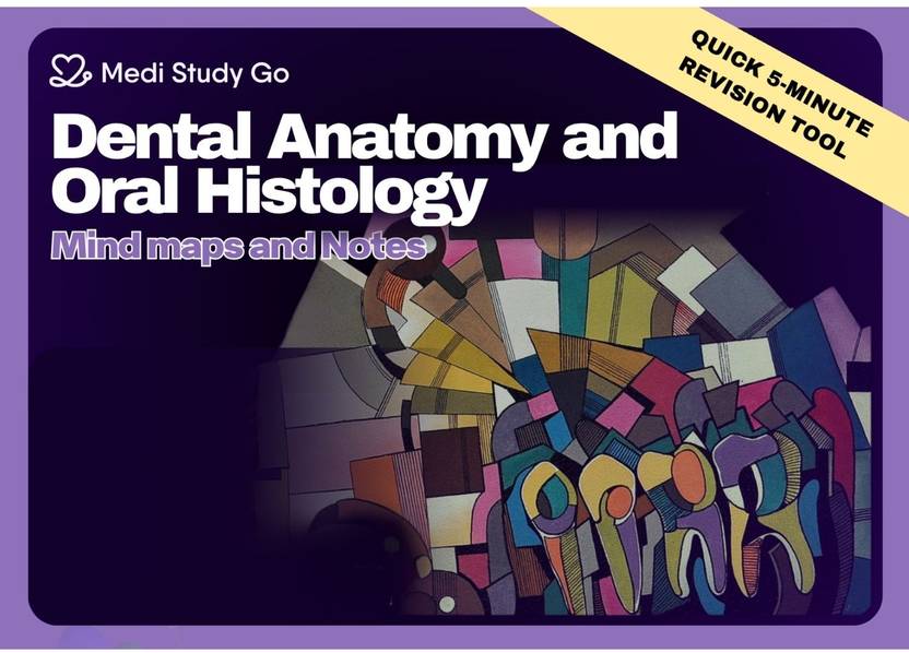 MEDI STUDY GO Dental Anatomy and Dental Histology Mind maps (Quick 5 Min Revision Tool) for BDS ...