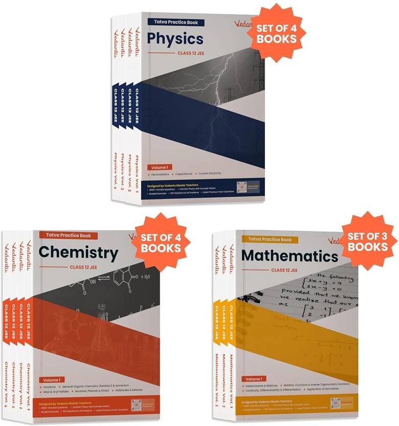 Vedantu JEE TATVA 2026 Class 12 Physics Chemistry Mathematics Books Set ...