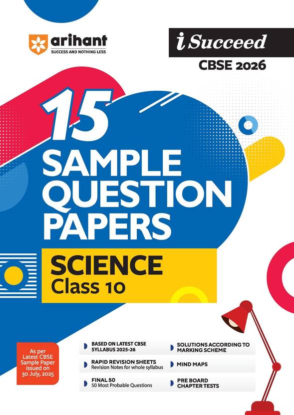 Arihant i-Succeed CBSE Sample Question Papers 2026 Science Class 10 ...