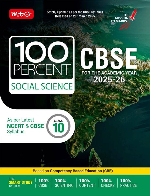 MTG CBSE Class-10 100 Percent Social-Science For 2025-26 Exam | Chapter ...