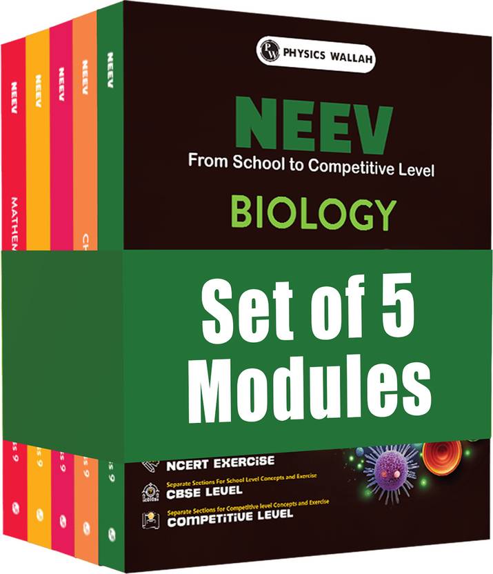 Pw Neev for Class 9 (All Subjects) Combo Set of 5 Books for 2025 Exams ...