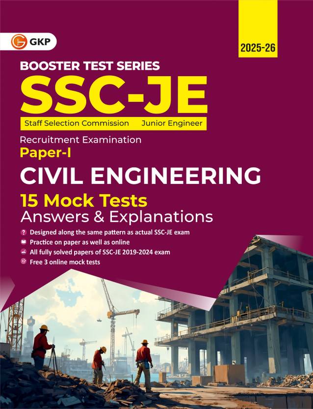 Ssc 2025 : Booster Test Series - Je Paper I - Civil Engineering - 15 M ...