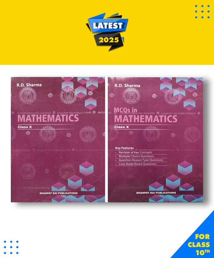 Mathematics Class 10th with MCQS -by R.D. Sharma with 2 Disc with 2 ...