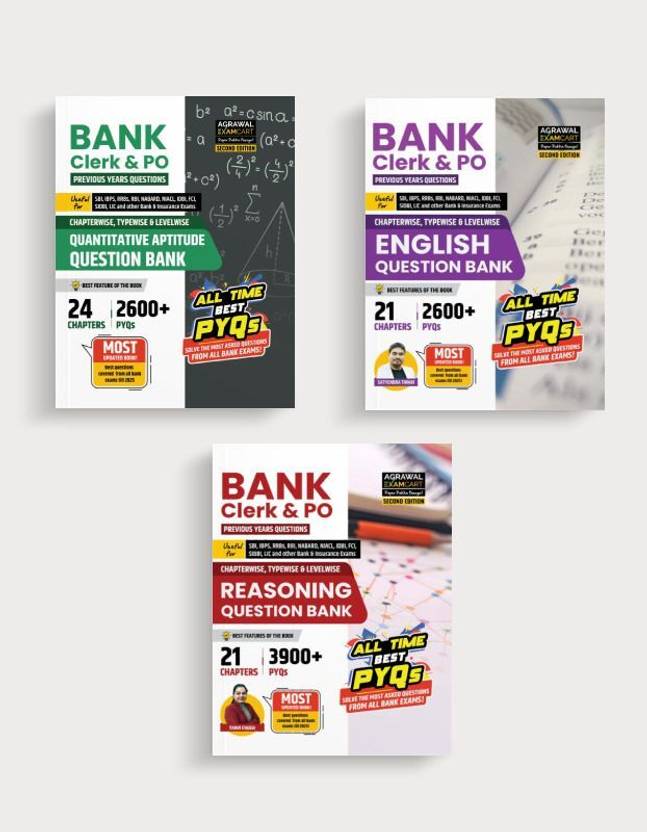 Examcart Bank Clerk & PO Quantitative Aptitude + English Language by ...