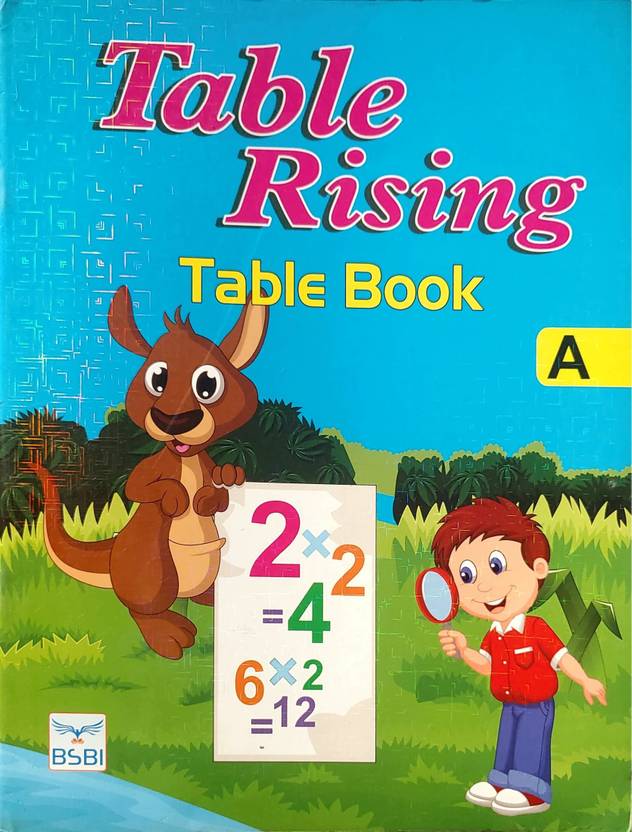 Table Rising A for kids , Picture table book 1 to 10 with workbook , rivision work , roman and ...