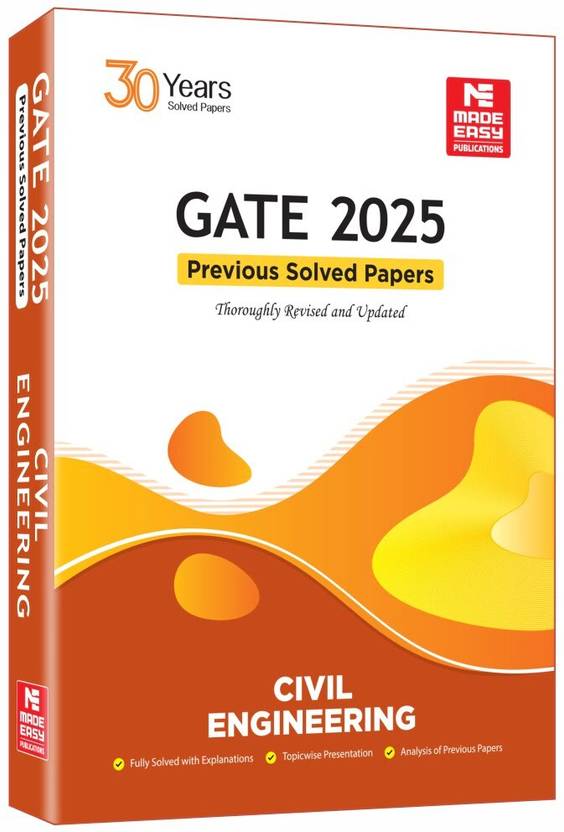 Gate 2025 Previous Solved Papers - Civil Engineering: Buy Gate 2025 ...