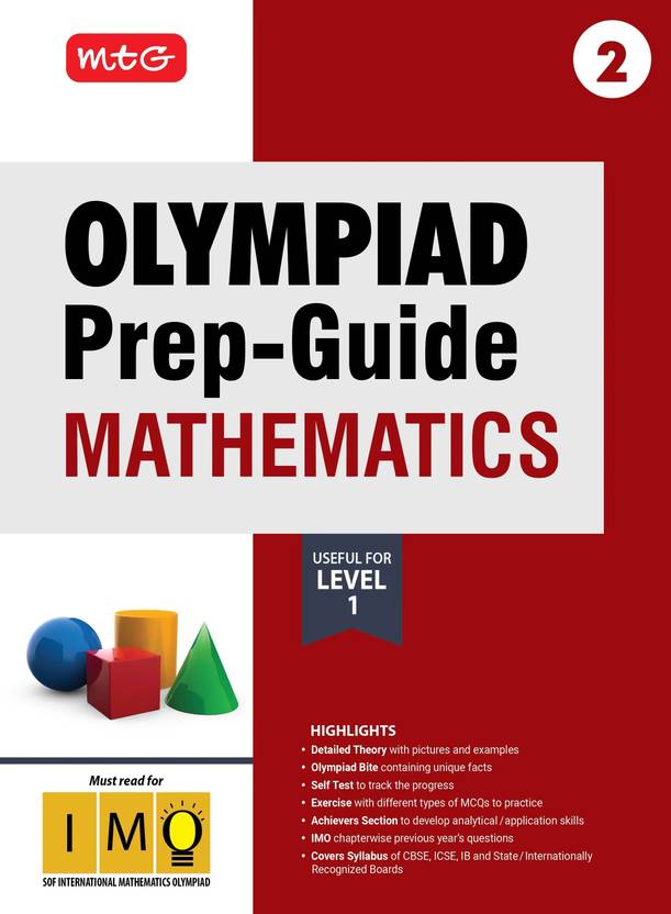 MTG Olympiad Prep-Guide Class 2 Mathematics (IMO) - Detailed Theory, IMO Chapterwise Previous ...