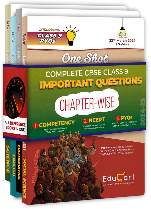 Educart CBSE Class 9 One Shot Question Bank 2024-25 Science ...