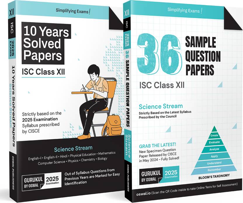 Gurukul by Oswal ISC Science Combo of 36 Sample Question Papers and 10 ... Gurukul by Oswal ISC Science Combo of 36 Sample Question Papers and 10 ...
