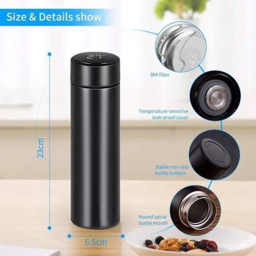 Smart Cup LED Thermal Flask Digital water bottle 500 ml Steel Flask ...