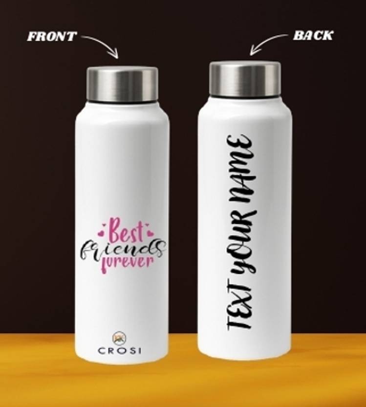 K K CROSI Your Name Written Stainless Steel Thermos Customized Water ...